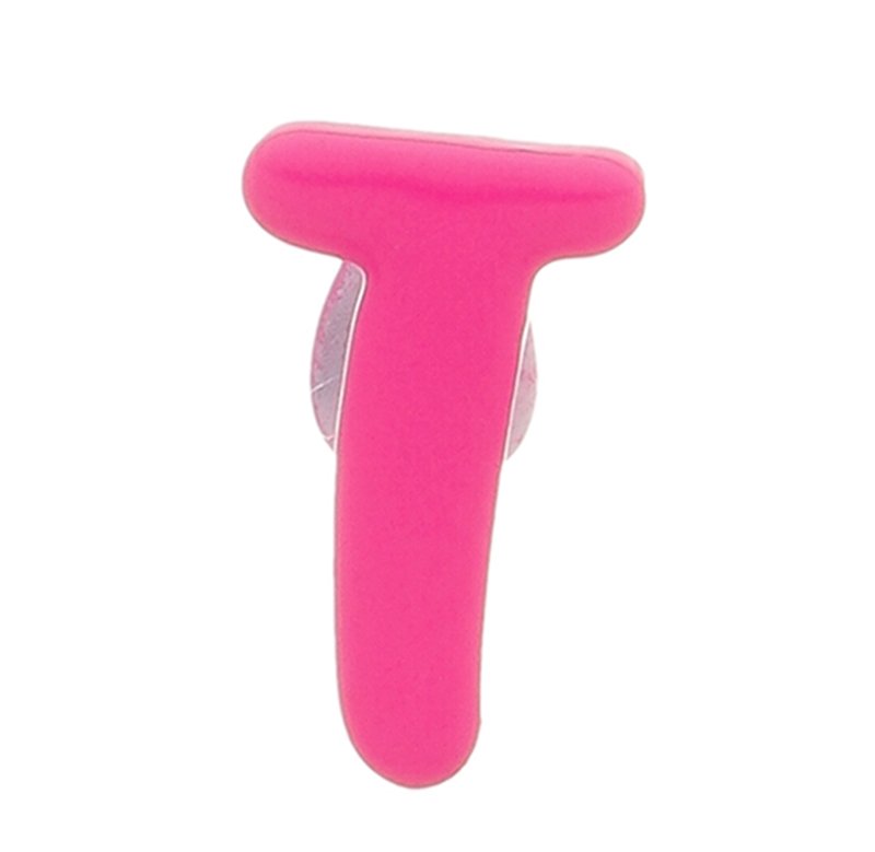 GEEBEE PINS - PIN LETRA T ROSA LISO